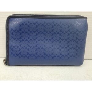 Coach | Bags | Coach Blue Signature Multifunction Case | Poshmark